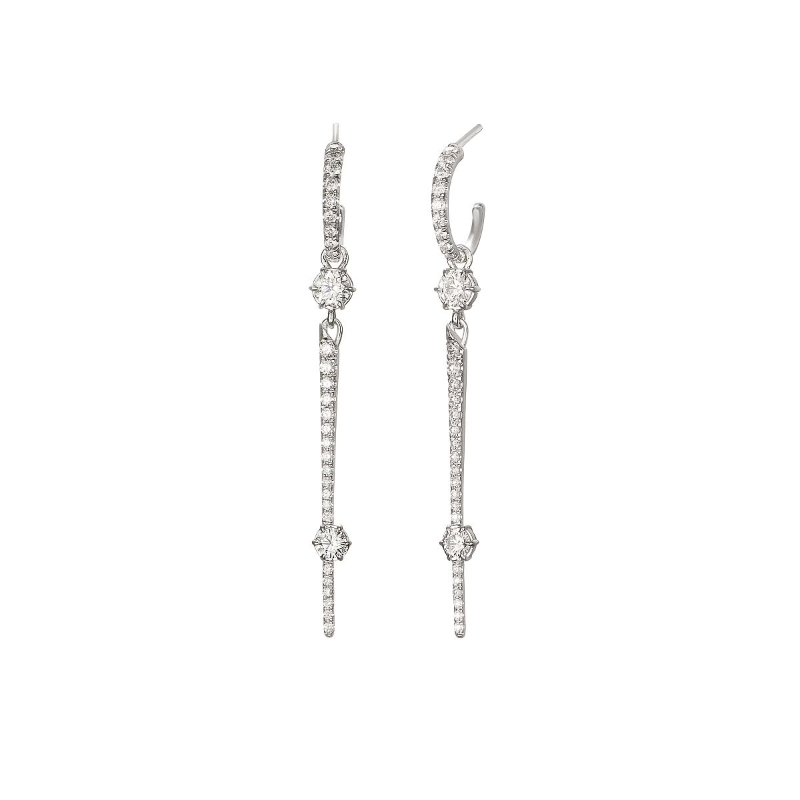 Gold And Diamond Rae Drop Earrings - EDD12831