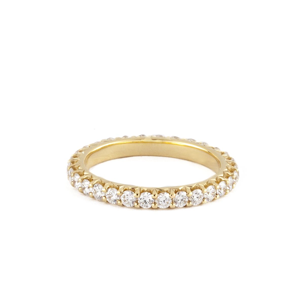 Gold And Diamond Eternity Band Ring - RBD15628